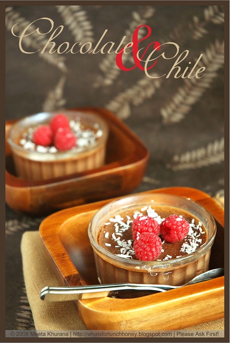 What's For Lunch Honey?: Sweet & Spicy: Chocolate Chile Pots De Crème